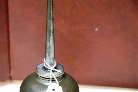 Braimes Oil Can Oiler Protected Spring Bottom Pump Xxxx Antique Complex