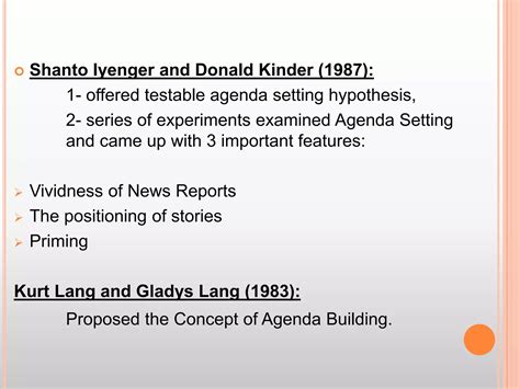 Agenda Setting Theory Pptx