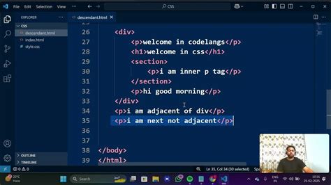 Html5 Lecture 6 Css Selector Youtube
