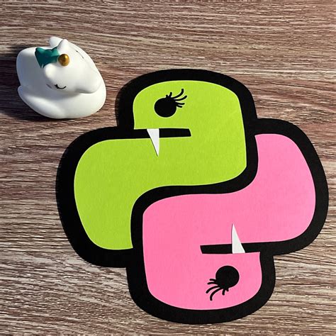 Paper Feminine Python Logo Etsy