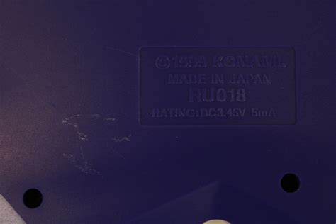 Konami Guitar Freaks Ru018 Controller With Strap B Playstation Ps1 Ps2 Retro Games Japan