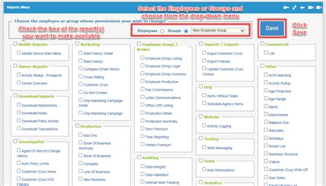 How Do I Update Report Permissions Agency Matrix