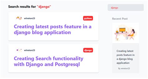 GitHub Winstonmhango Creating A Search Engine For A Django Blog Application Creating A