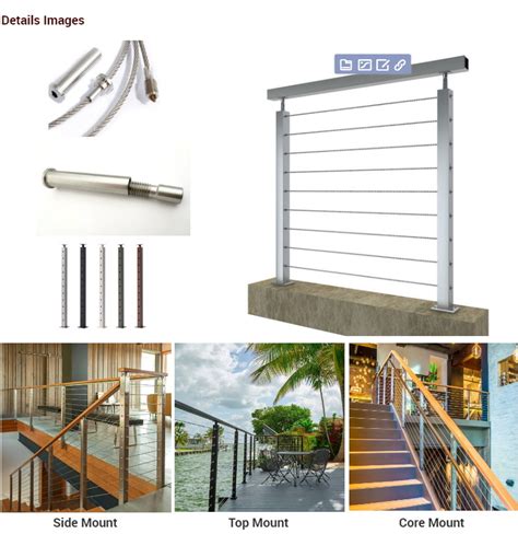 China Terrace Stainless Steel Tensioner Cable Railing Systems China