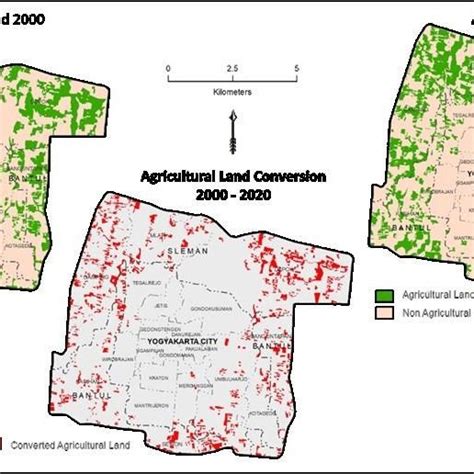 Shows The Process Of Mapping The Agricultural Land Conversion 2000 2020