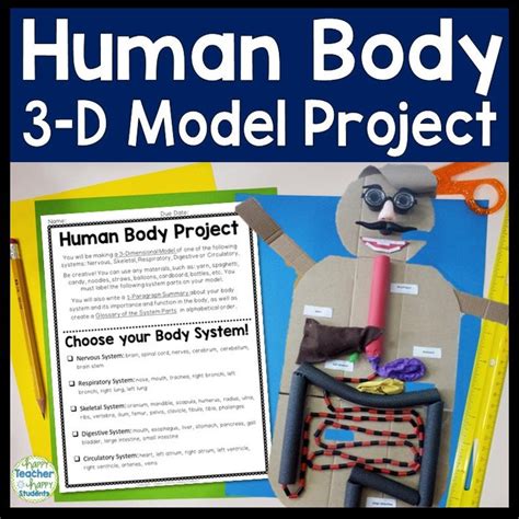 Human Body Project Science Fair Idea 3d Model Human Body Body
