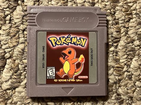 Pokemon Red Gameplay On Gameboy Color