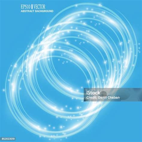 부드러운 밝은 파란색 파도 선 및 렌즈 플레어 벡터 추상적인 배경 프로 모션 자료 브로셔 배너에 대 한 좋은입니다 추상적인 배경 빛나는 효과 광학 작용에 대한 스톡 벡터
