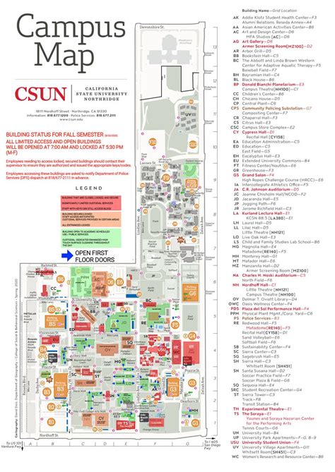 Csun Maps California State University Northridge