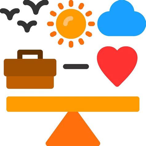 Work Life Integration Flat Icon 39532643 Vector Art At Vecteezy