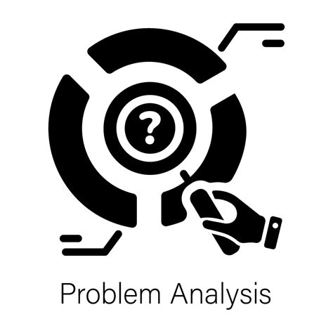 Problem Analysis Icon Designed In Solid Style 46800343 Vector Art At