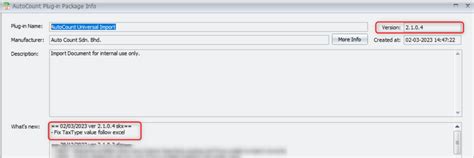 Universal Import Troubleshooting Tax Code Did Not Follow Excel Template Autocount Resource Center