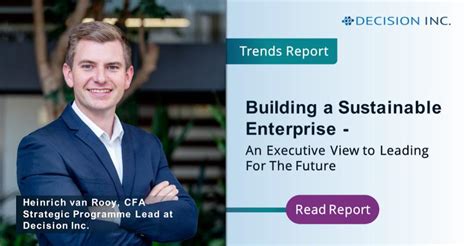 Building A Sustainable Enterprise An Executive View To Leading For The