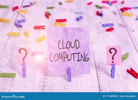 Word Writing Text Cloud Computing Business Concept For Storing And Accessing Data And Programs