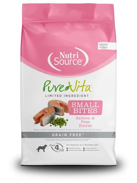 Nutrisource® Purevita™ Small Bites Salmon And Peas Entrée Grain Free