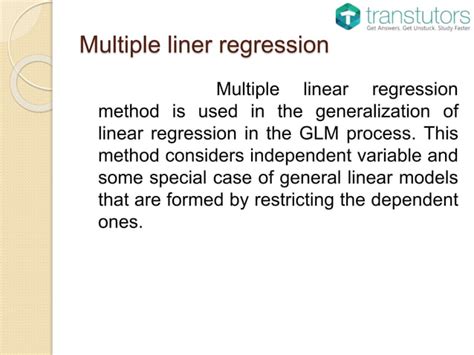 General Linear Model Statistics Pptx