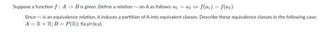 Solved Suppose A Function F A B Is Given Define A Chegg Com