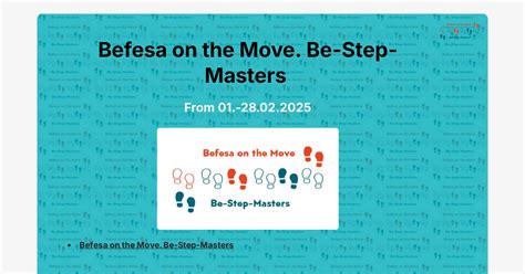 Befesa On The Move Bestepmasters