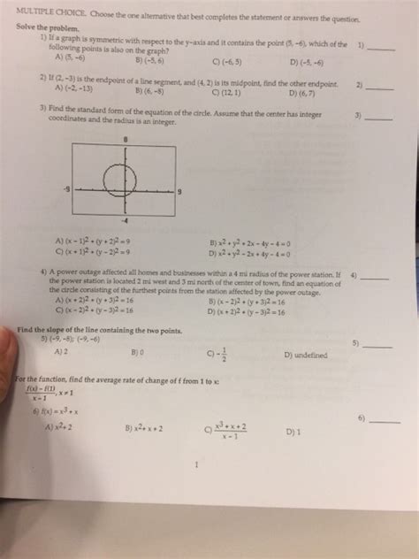 Solved Multiple Choice·choose The One Alternative That Best
