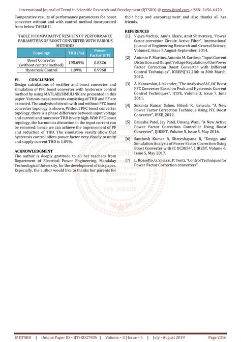 Design And Simulation Of Power Factor Correction Boost Converter Using Hysteresis Control Pdf