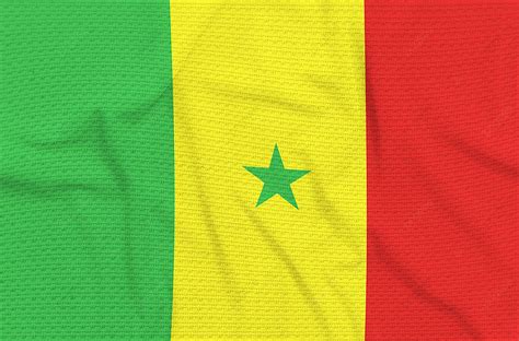 Textured Senegalese Flag Mockup Background Background Flag Senegal Background Image And