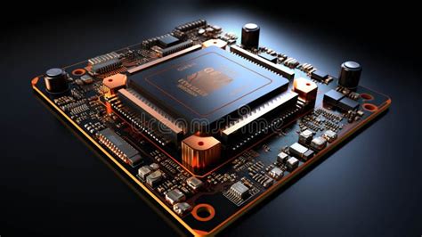 Computer Processor Isolated On White Stock Illustration Illustration Of White Equipment