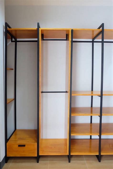 34 ไอเดีย “ตู้เสื้อผ้าสไตล์ลอฟท์” เฟอร์นิเจอร์สวยจากโครงเหล็กและงานไม้ แต่งห้องนอนได้ทุกสไตล์