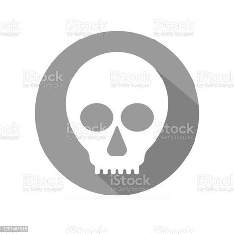 그림자 아이콘이 있는 두개골 흰색에 단면 버튼 할로윈 기호입니다 벡터 스톡 일러스트 공포 무서움에 대한 스톡 벡터 아트 및 기타 이미지 공포 무서움 낙서 드로잉