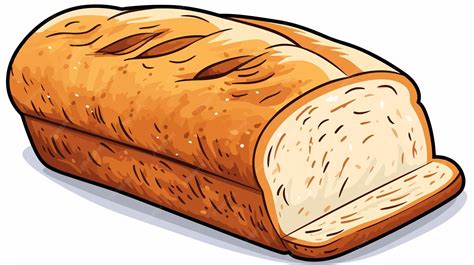 Vintage Cartoon Loaf Of Bread Distressed Sticker Premium Ai Generated