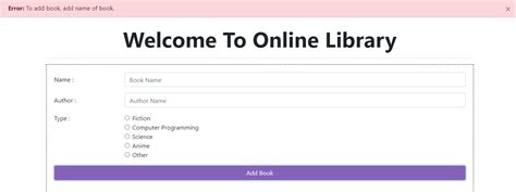 GitHub OM1110 Library Management System Html CSS Java Script