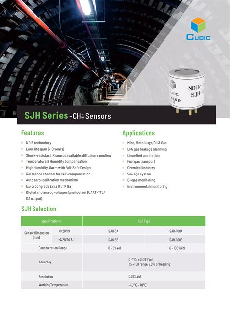 Cubic Industrial Grade Ndir Gas Sensor Pdf Chemistry Science