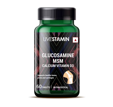 Glucosamine Msm Calcium Vitamin D3 Tablets Livestamin