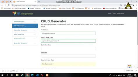 Generador Crud Yii2 Basic Youtube