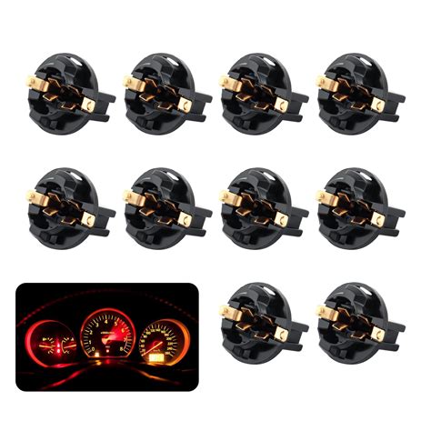 Nhhc 10pcs 194 Bulb Socket With Twist Lock W5w 158 161 T10 Socket Fit For Most T10