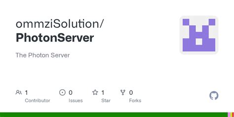 Github Ommzisolutionphotonserver The Photon Server