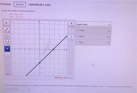 solved find a parametric representation of the solution set