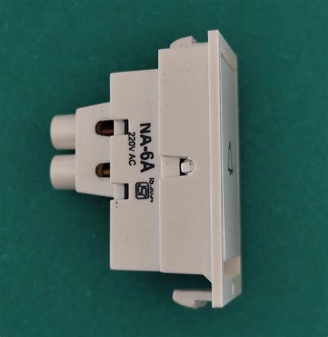 White 6amp Bell Push Flat Modular Switch 1m One Way At ₹ 19 Piece In New Delhi