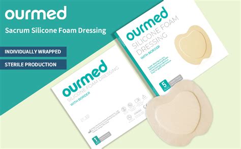Ourmed Sacrum Silicone Foam Dressing With Border Sacral