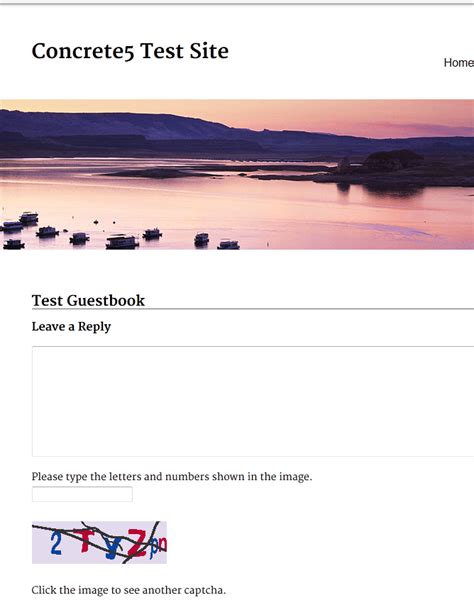 add a guestbook or comments section in concrete5 web hosting hub