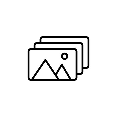 Gallery Icon Set 47524924 Vector Art At Vecteezy