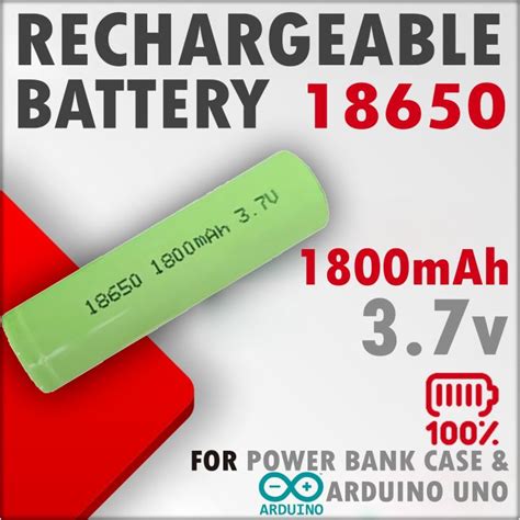 18650 Rechargeable Battery 3 7v 1000ma To 1800ma For Power Bank Case
