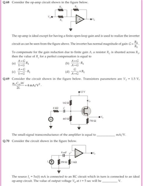 Solved Q Consider The Op Circuit Shown In The Figure Chegg
