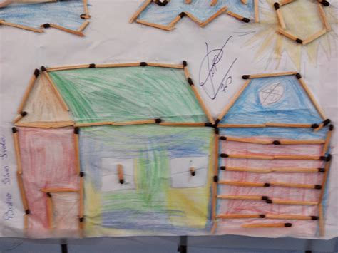 Aprendendo Com A Tia Debora Arte Com Palitos De FÓsforo Alunos 5º Ano