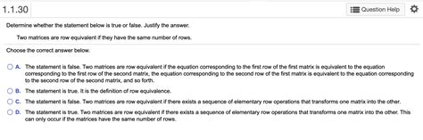 solved 1 1 30 question help 0 determine whether the