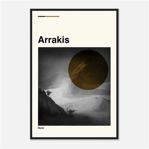 Arrakis Poster Arrakis Print Dune Citiesbox