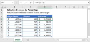 Decrease By Percentage Automate Excel