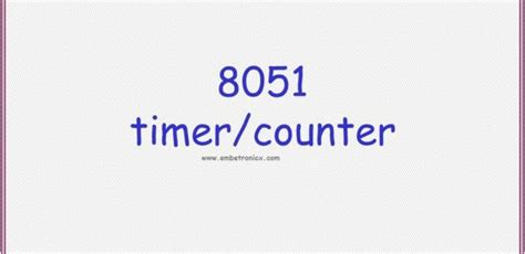 Timer Counter Tutorial Modes EmbeTronicX