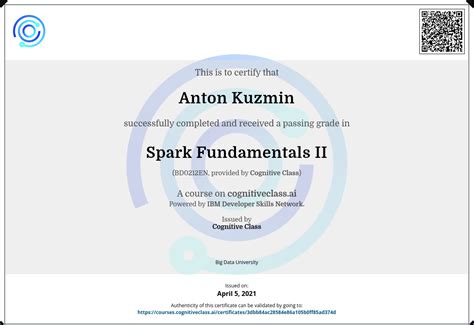 Cognitive Class Bd0212en Certificate Cognitive Class