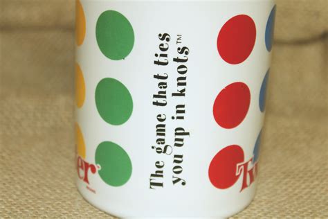 Twister Mug Classic Game Ties You Up In Knots Polka Dots Etsy