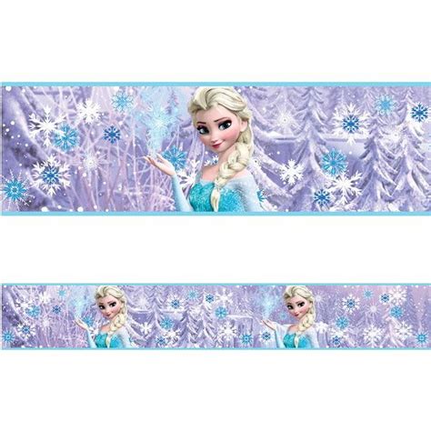 Faixa Adesiva Decorativa Border Elsa Frozen Lilas Aniversário Frozen